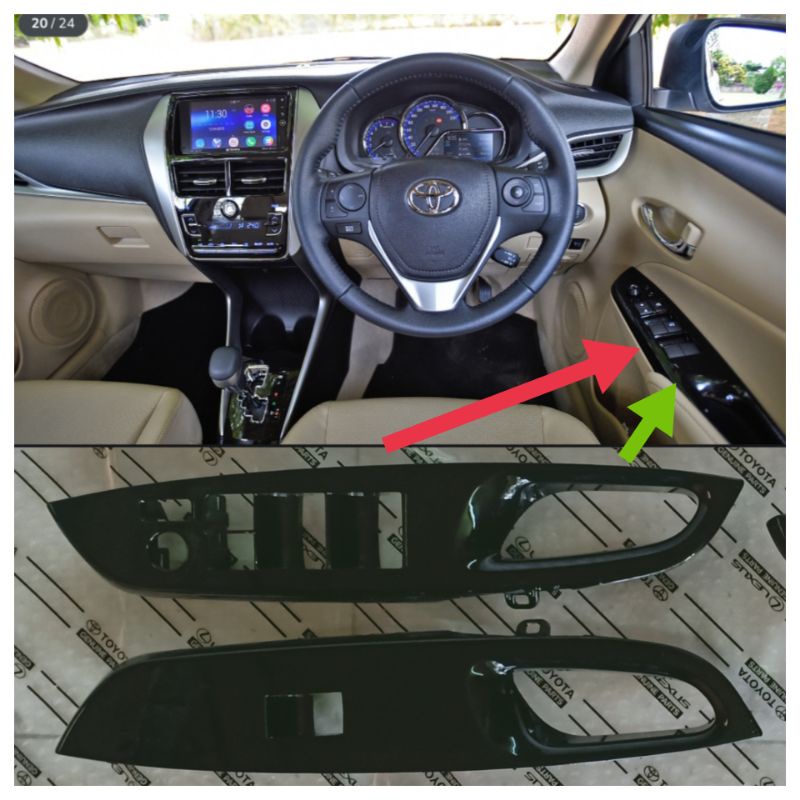 Jual Panel /Rumah power Window Toyota New Yaris 2018-2021 Original ...