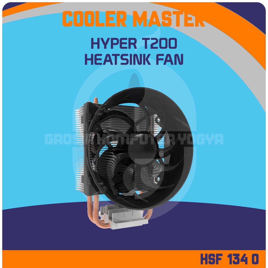 Jual Cooler Master HYPER T200 Rifle Bearing Intel AMD Heatsink Fan ...
