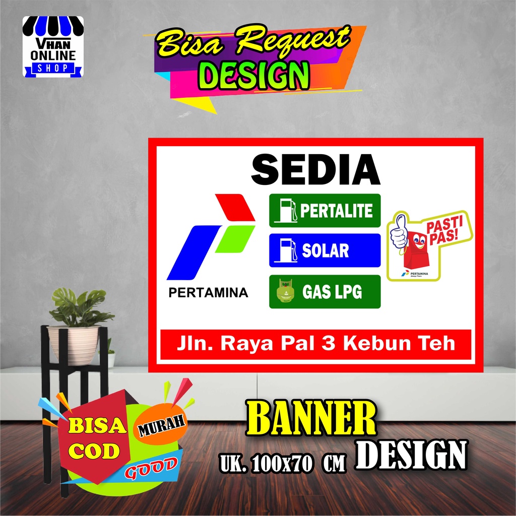 Jual Spanduk Banner Backdrop Pertlite, Pertamax, Bensin, Solar Keren ...