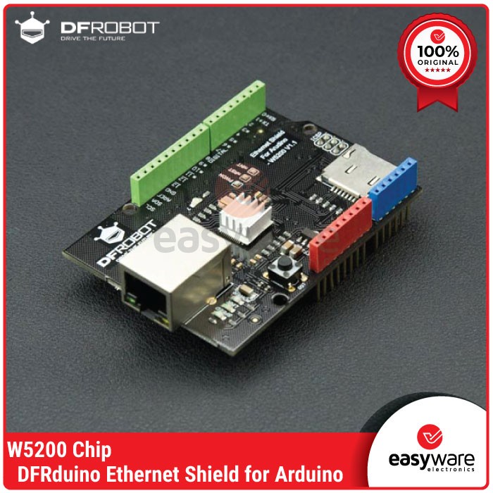 Jual Dfrobot Ethernet Shield For Arduino W5200 Dfrduino Ethernet Shield Saslun Shopee Indonesia