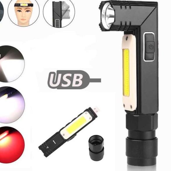 Jual Pocketman Senter LED Rotatable Magnetic XPG COB 10000 Lumens 3189A ...
