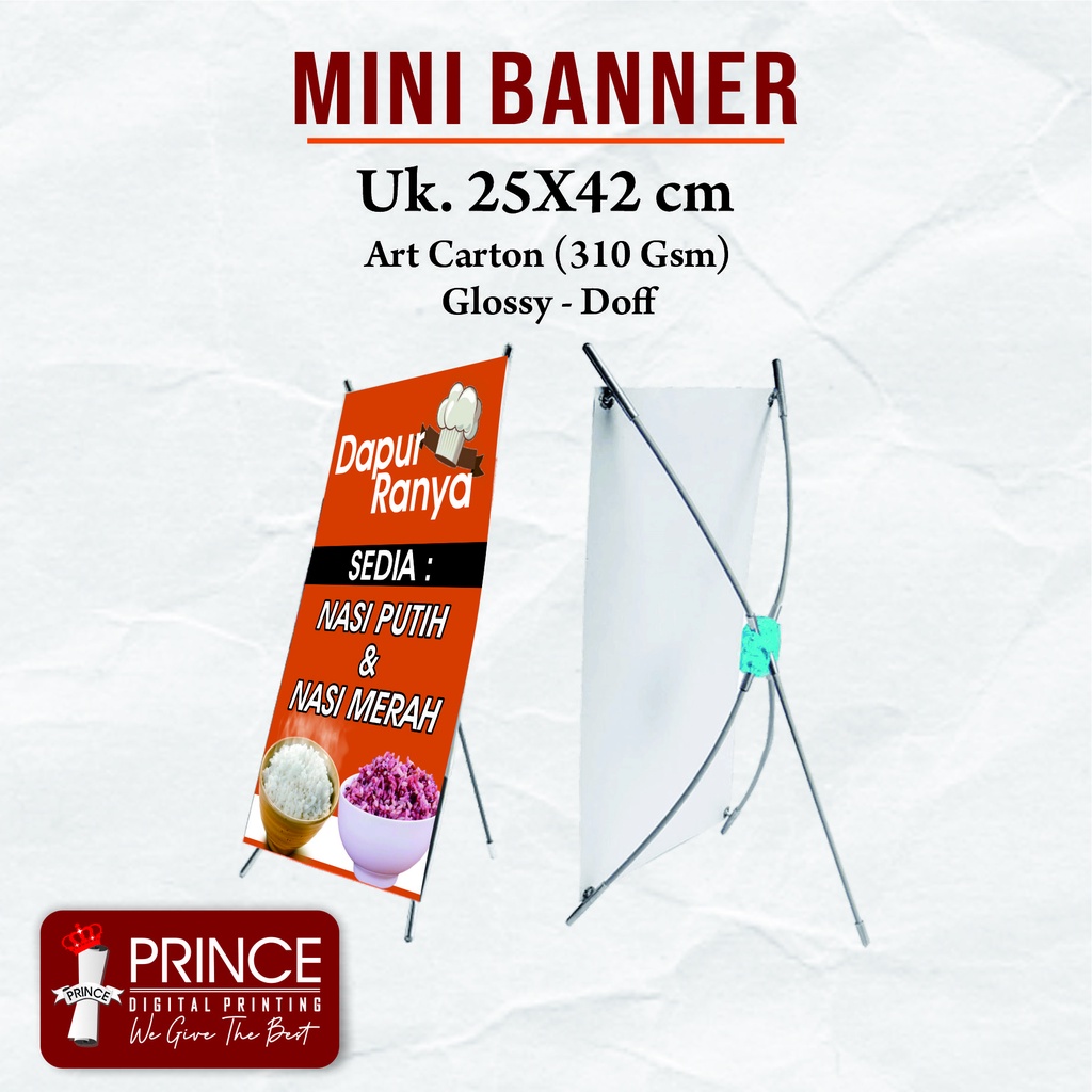 Jual Mini X-banner (25cm X 42cm) | Shopee Indonesia