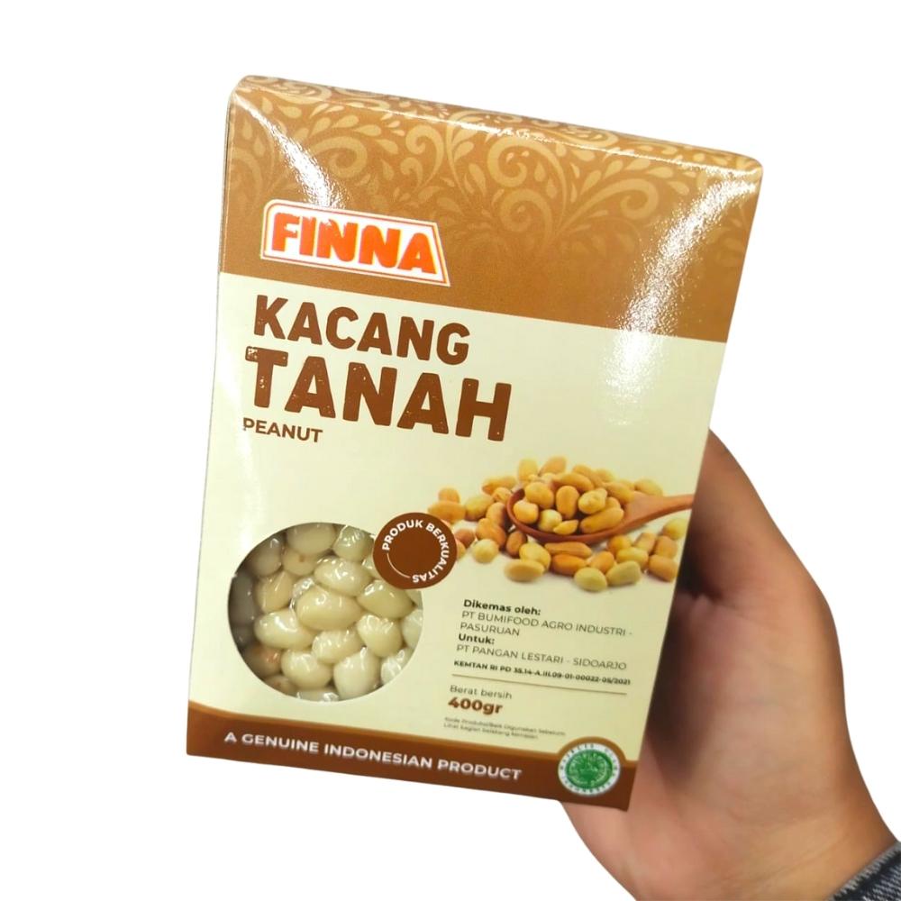 Jual Finna Kacang Tanah Kupas 400gr Vakum Peanut | Shopee Indonesia