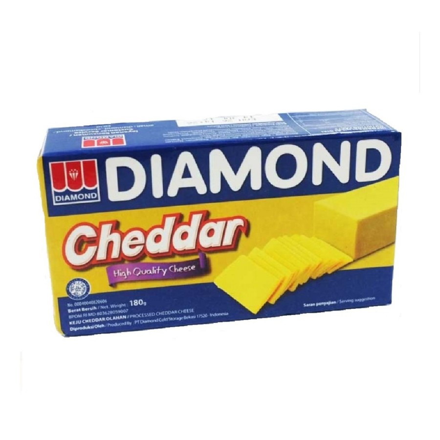 Jual Diamond Cheddar Cheese 180 Gram | Shopee Indonesia
