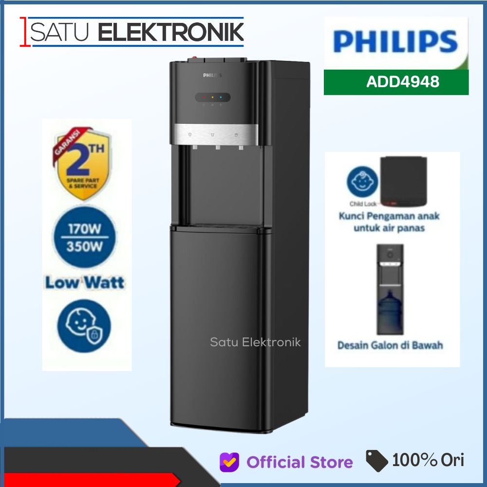 Jual PHILIPS ADD4948 Dispenser Galon Bawah Low Watt | Shopee Indonesia