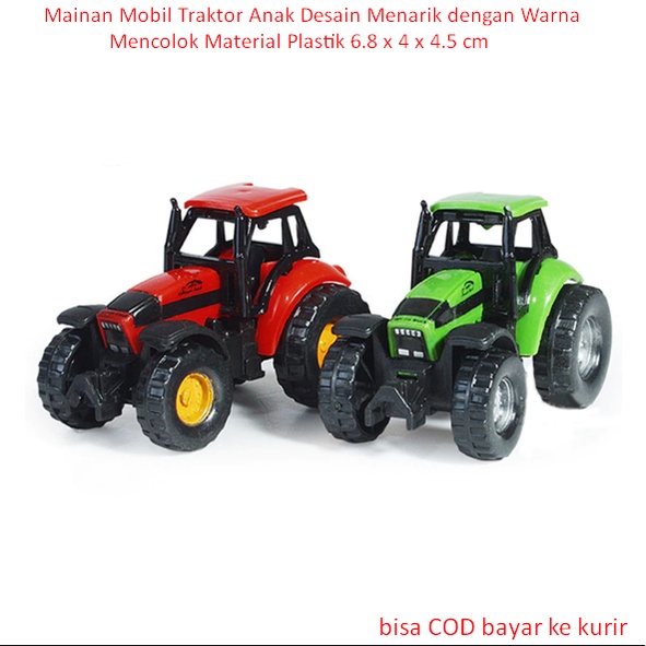 Jual Mainan Mobil Traktor Anak Desain Menarik dengan Warna Mencolok ...