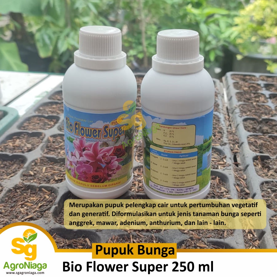 Jual Pupuk Bunga Bio Flower Super Plus ZPT Kemasan 250 ml | Shopee ...