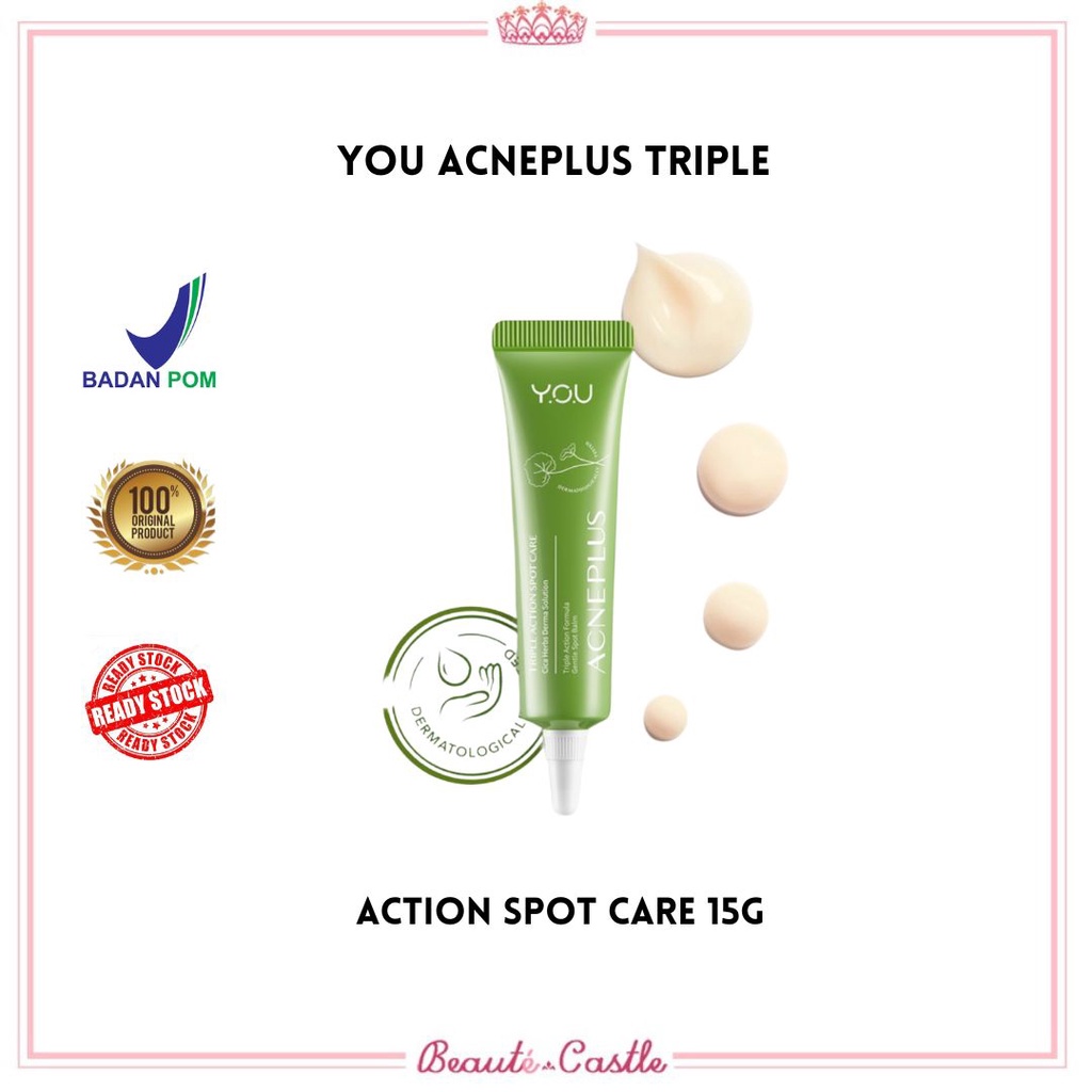Jual YOU AcnePlus Triple Action Spot Care 15g | Triple Action Formula ...