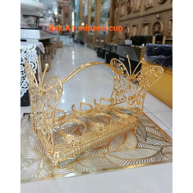 Jual Rak aqua gold super mewah /rak aqua stailess warna gold /rak air ...