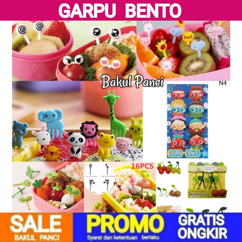 Jual TUSUKAN BENTO - GARPU BENTO - GARPU BUAH - HIASAN BEKAL ANAK BUAH ...