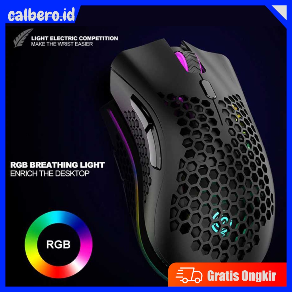 Jual K-SNAKE Mouse Gaming RGB Wireless Honeycomb Rechargeable - BM600 ...