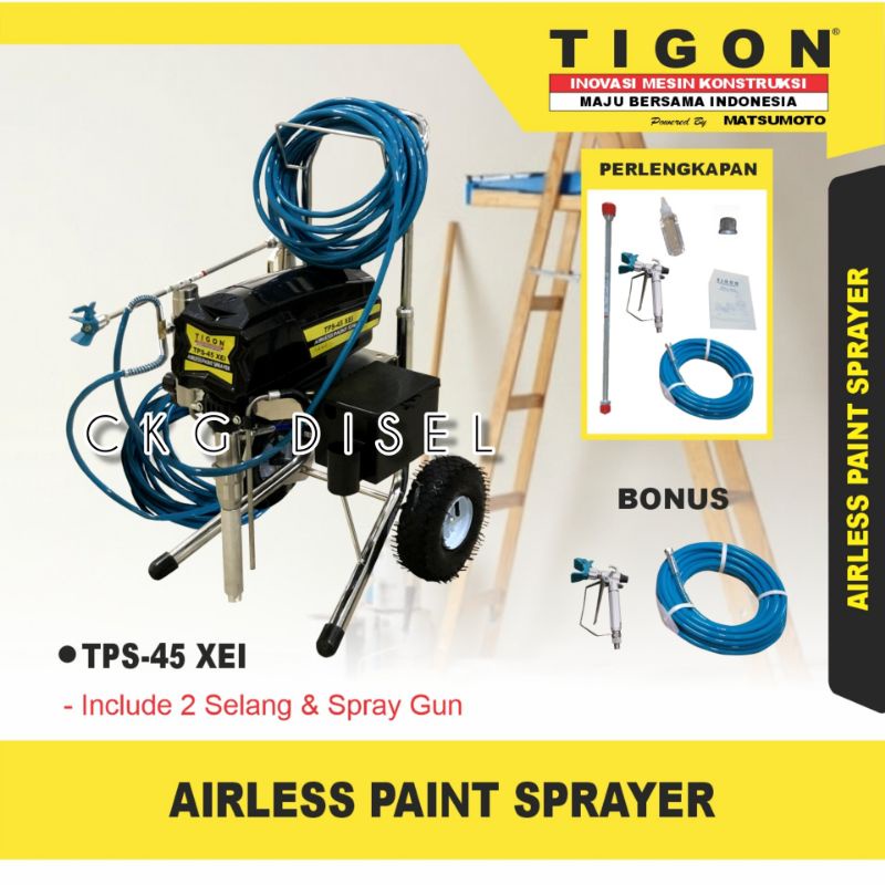 Jual Mesin Cat Listrik Tembok Airless Paint Sprayer Tigon TPS-45XEI ...