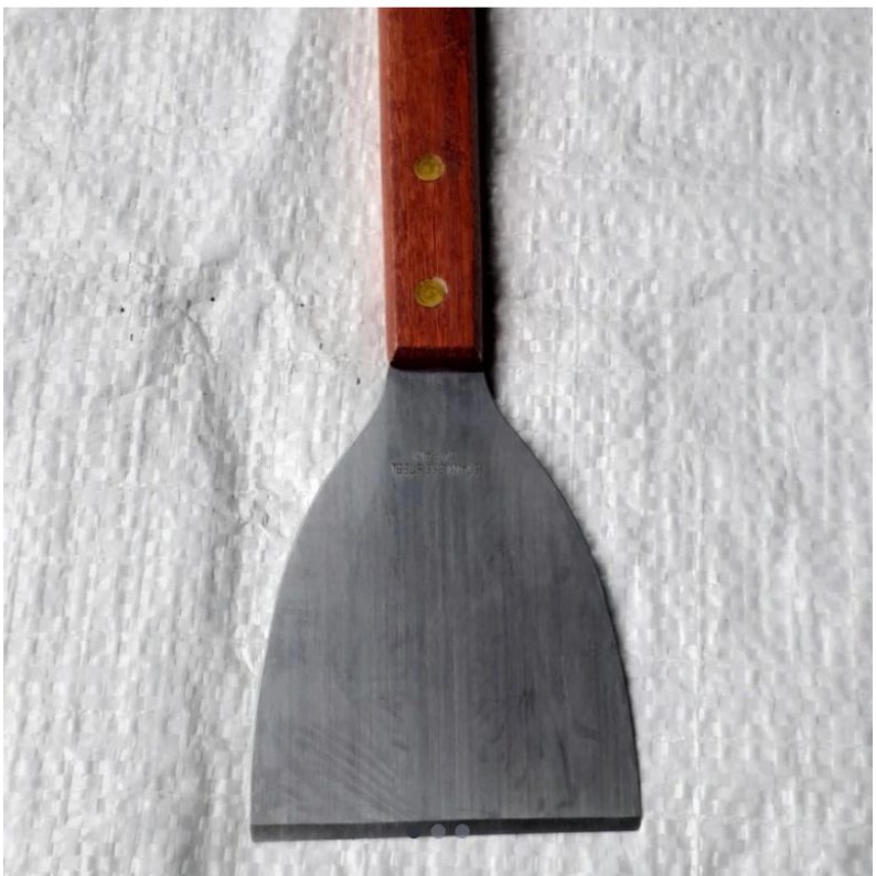 Jual KAVE STAINLESS LURUS GAGANG KAYU,UNTUK CRAPES,PIZZA ,MARTABAK DLL ...