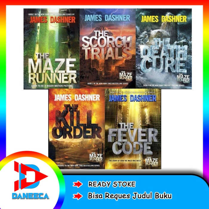 Jual The Maze Runner (5 book series) by james dashner - The Maze Runner ...