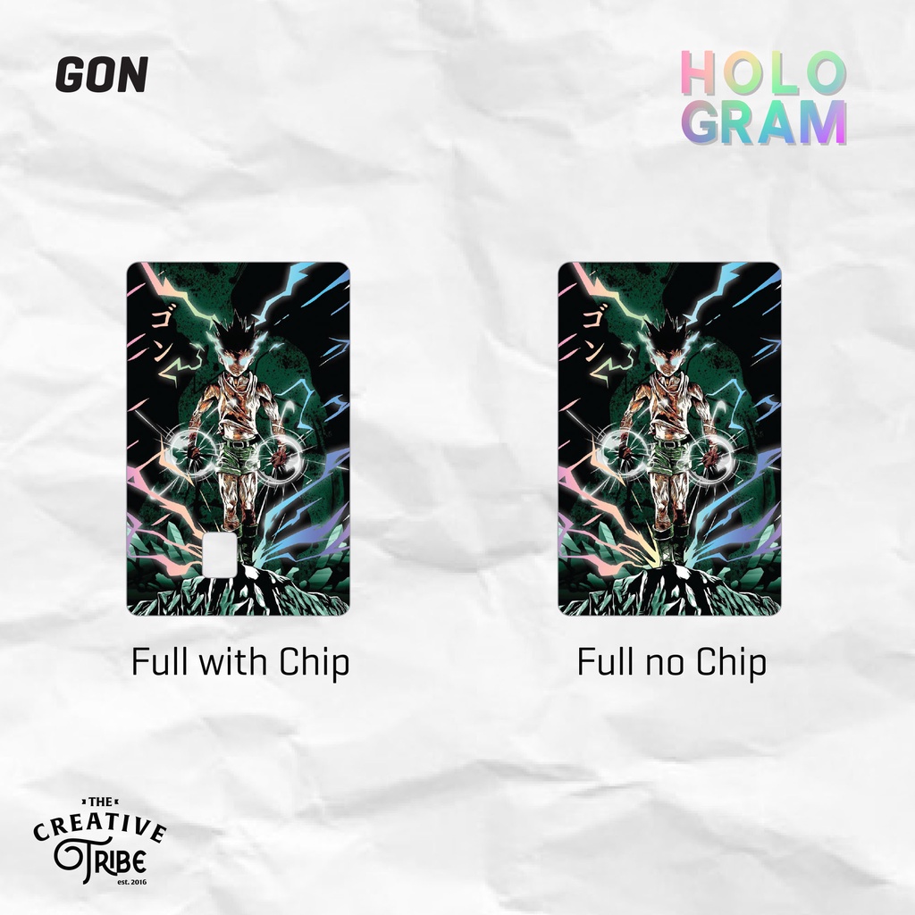 Jual Killua Gon - Sticker Skin Card HOLOGRAM - Vinyl ATM Debit Credit ...