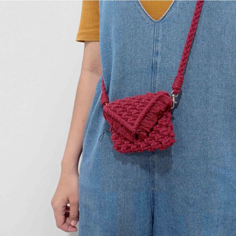 Jual Dompet kartu / dompet koin Macrame | Shopee Indonesia