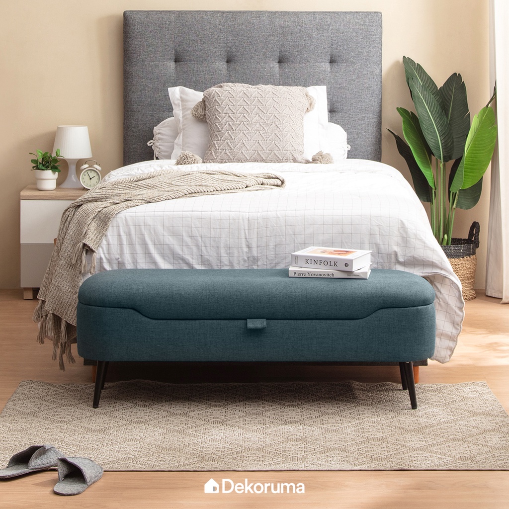 Jual Dekoruma Denji Sofa Bench dengan Penyimpanan - Storage Bench Hijau ...