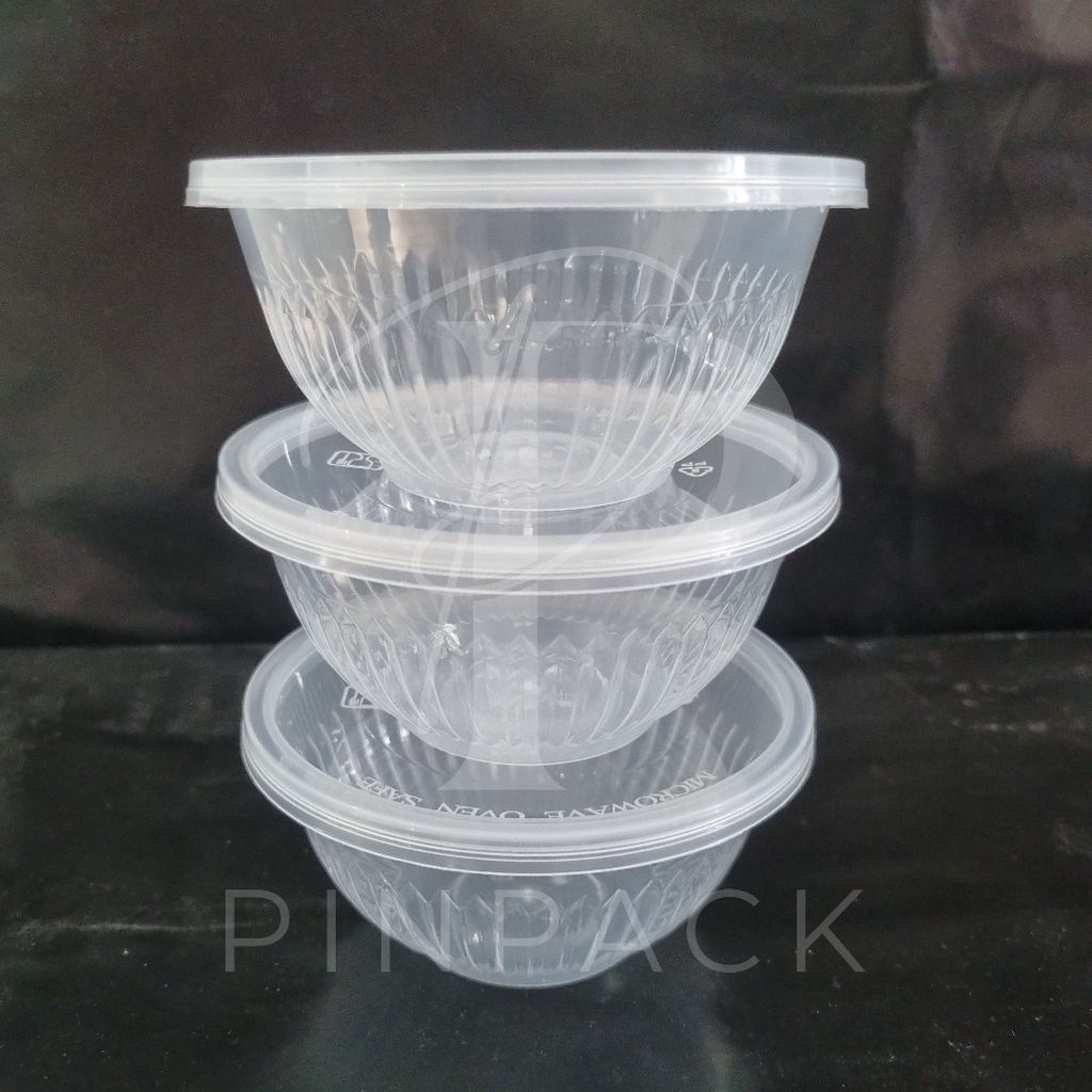 Jual Thinwall DM 250ml ME Mangkok Bulat Garis / Ulir Plastik | Bowl Cup Mangkuk Tahan Panas Food ...