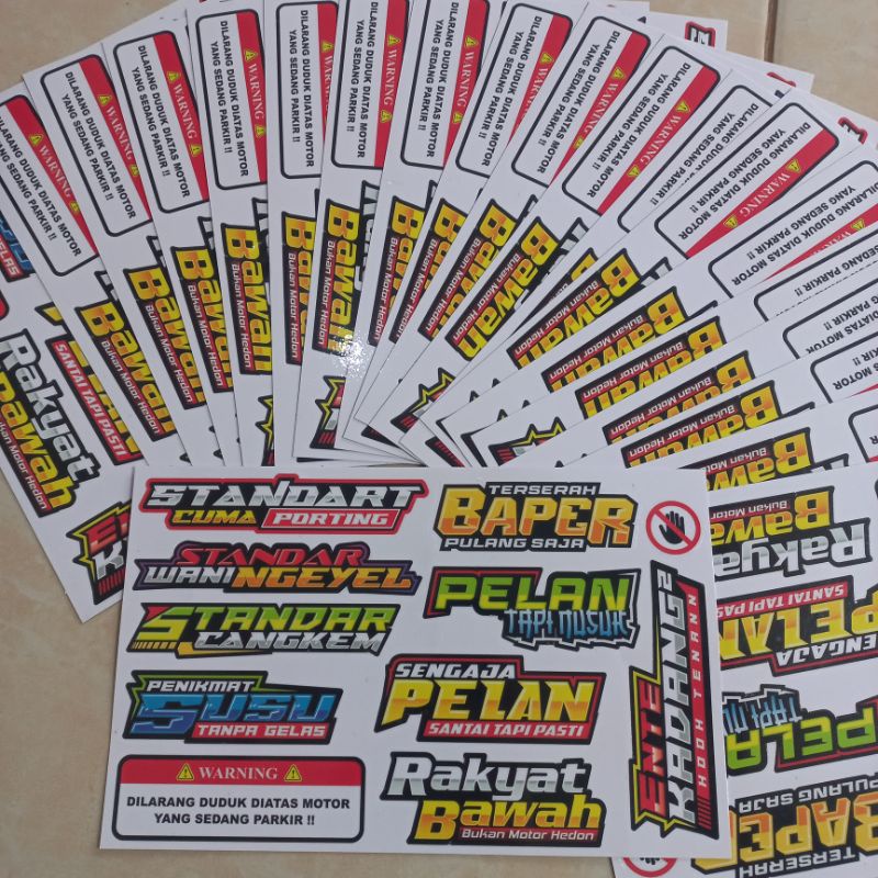 Jual Sticker Kata-kata viral ( Sudah Cutting Mesin ) | Shopee Indonesia