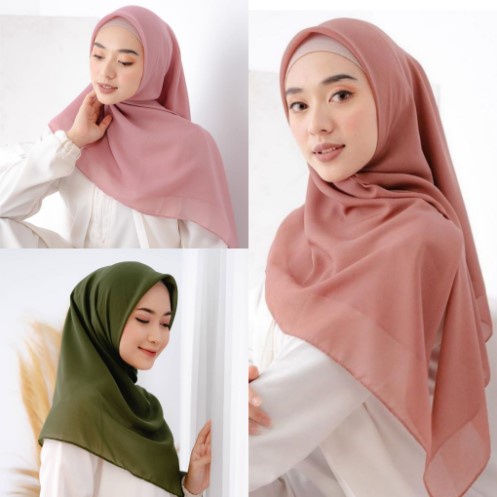 Jual TOSERBA || Kerudung Segi Empat Bella Square Jilbab / Hijab Segiempat Paris Polos Bahan ...