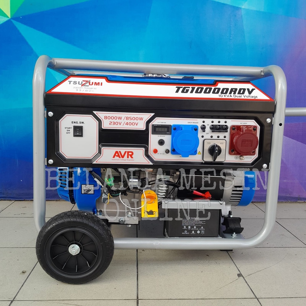 Jual Genset 10 Kva Bensin 8000 Watt Tsuzumi 3 Phase Tsuzumi TG10000RDV ...