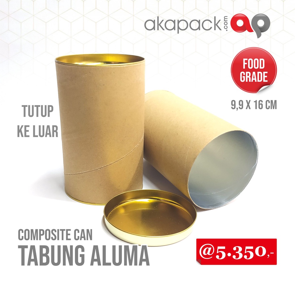 Jual Tabung Aluma Tabung Karton / Composite Can 9,9x16 | Shopee Indonesia