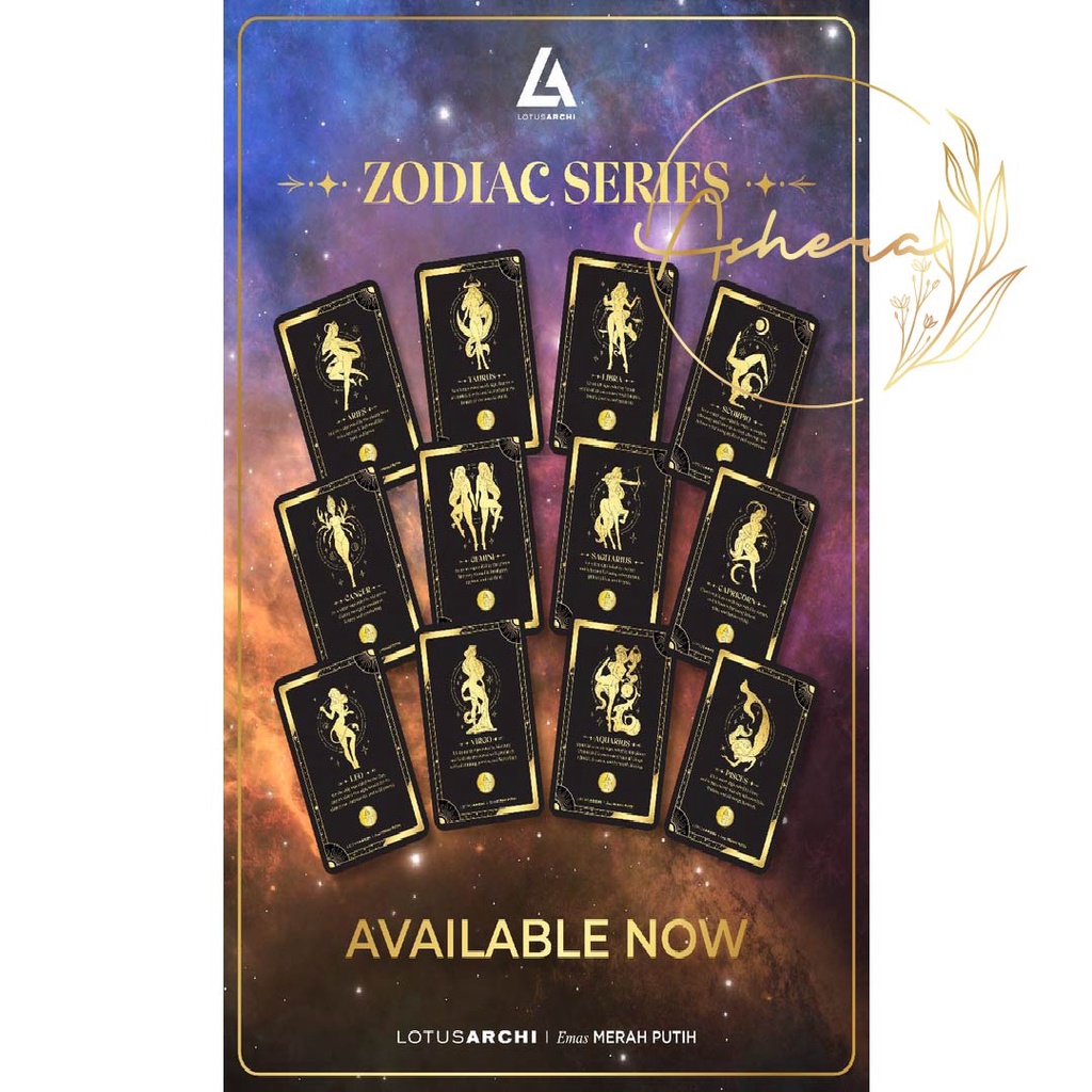 Jual AsheraGold Lotus Archi Zodiac Series Logam Mulia LM LA | Shopee ...