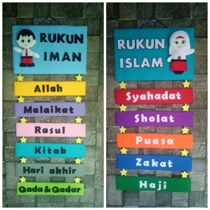 Jual gantungan rukun iman dan rukun islam | Shopee Indonesia
