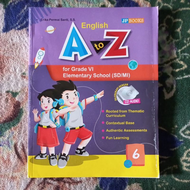 Jual ORIGINAL BUKU ENGLISH A TO Z BAHASA INGGRIS KELAS 6 SD | Shopee ...