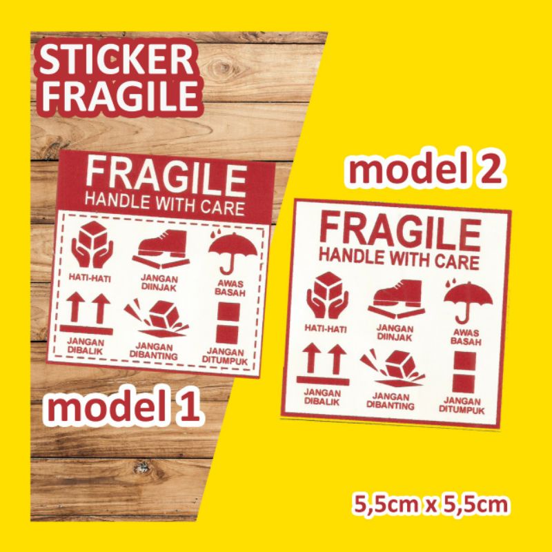 Jual Sticker fragile minimal 30 pcs | Shopee Indonesia