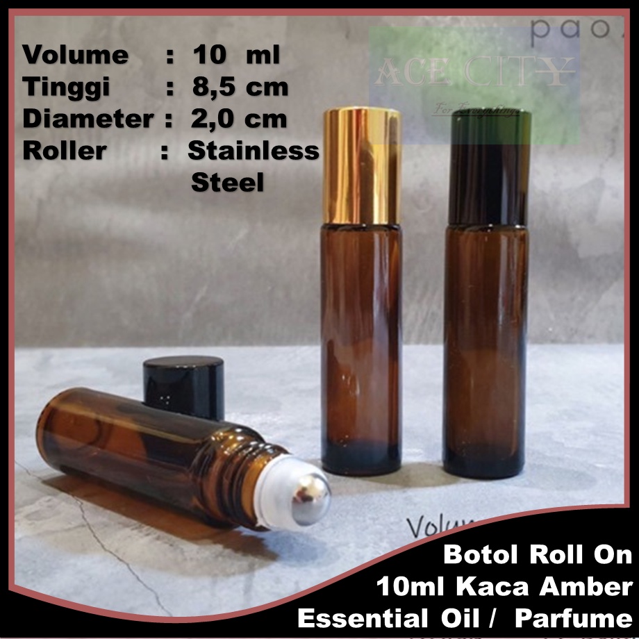 Jual Botol Roll On10ml Roller Besi Stainless - Essential Oil Parfume 02 ...