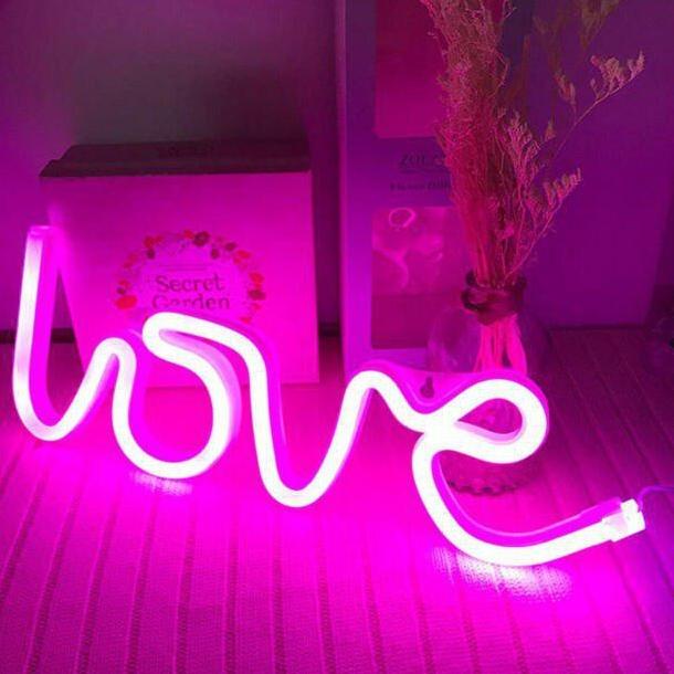 Jual Lampu - Love Led Neon Strip Neon Tulisan Lampu Kabel Tahan - Sign ...