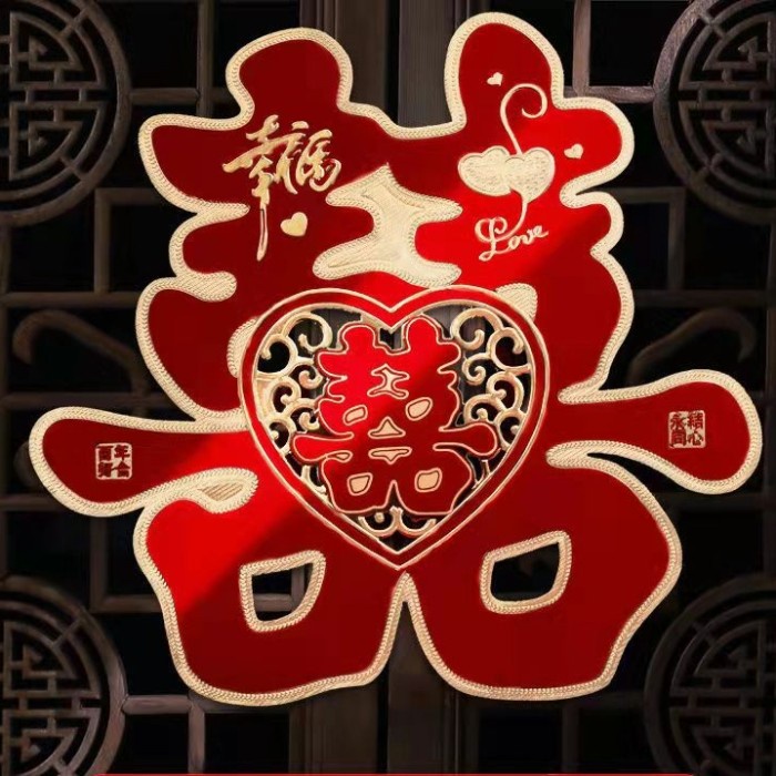 Jual TEMPELAN PINTU, DINDING, SANGJIT, SHUANG XI, DEKORASI, WEDDING ...