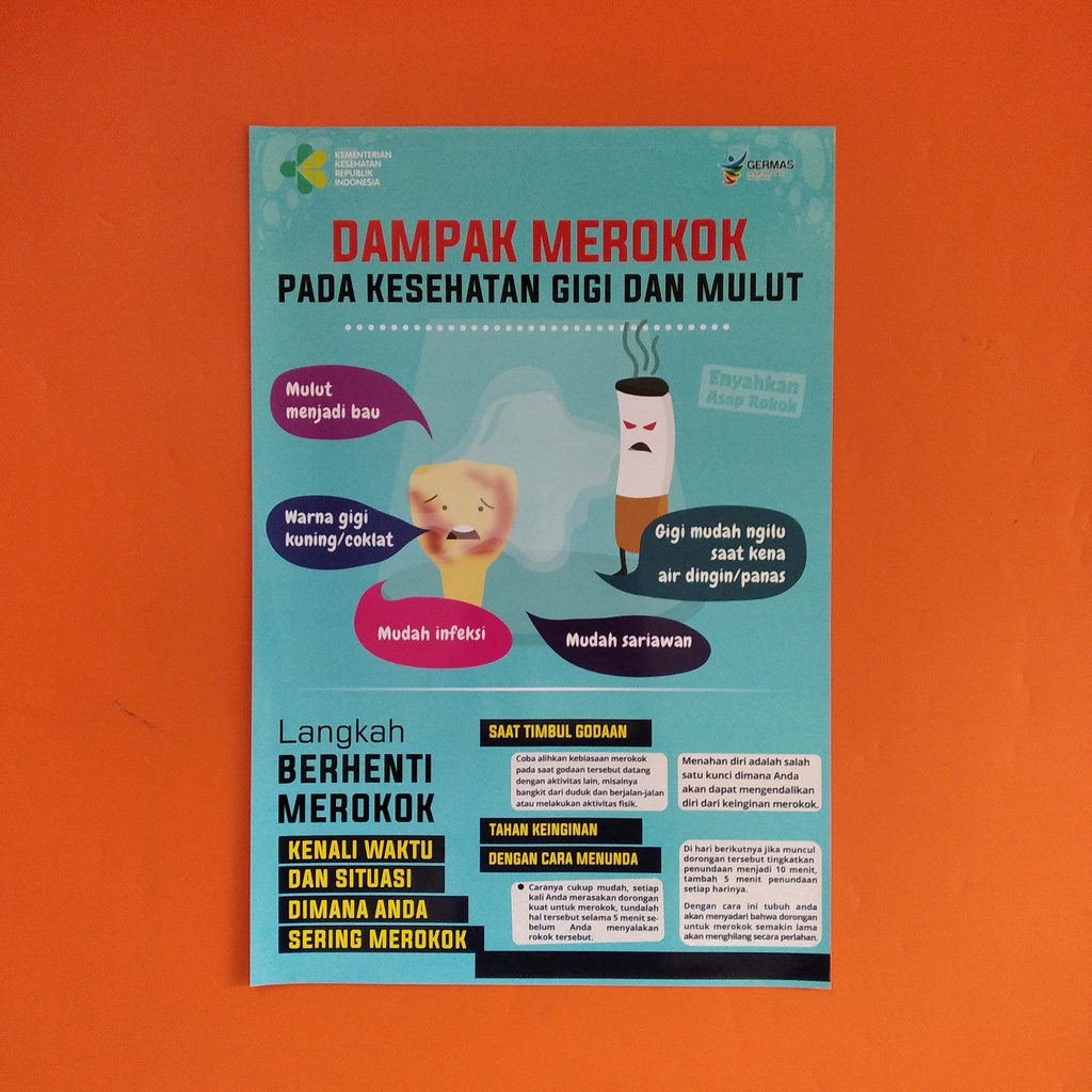 Jual Poster Bahaya Merokok - Poster Kesehatan - Poster Edukasi Bahaya ...