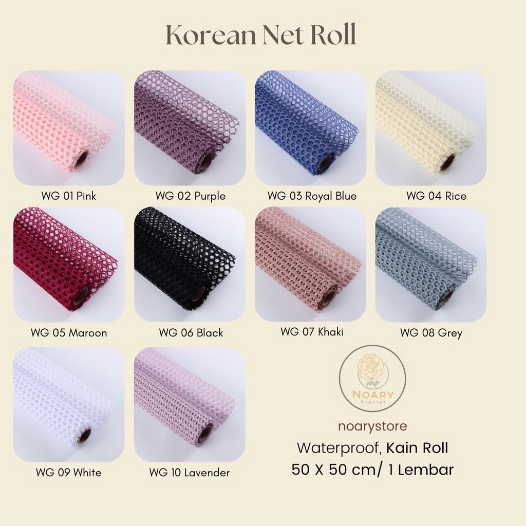 Jual Korean Net Roll / Cotton Roll / Kain Roll / Tissue Paper / Kain ...