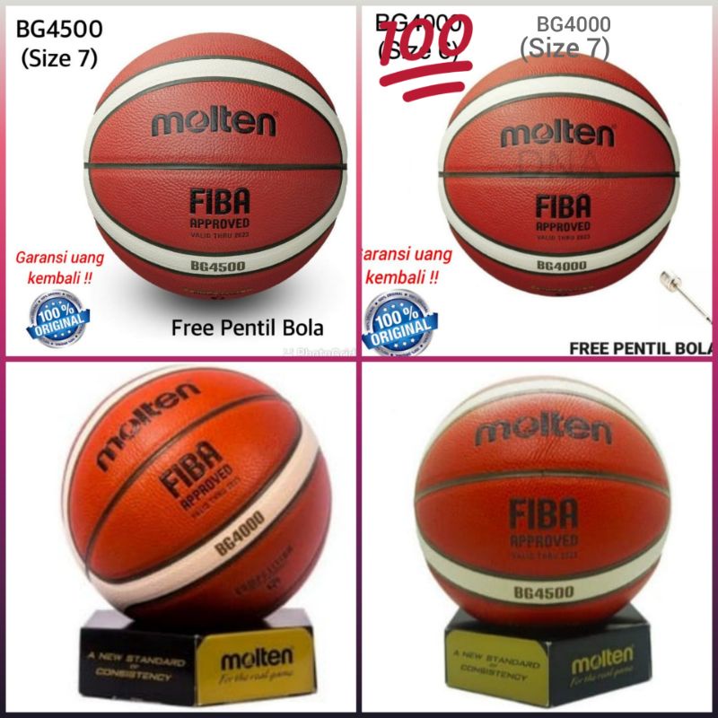 Jual Bola Basket Molten BG4000 Dan BG4500 FIBA Oryginal | Shopee Indonesia