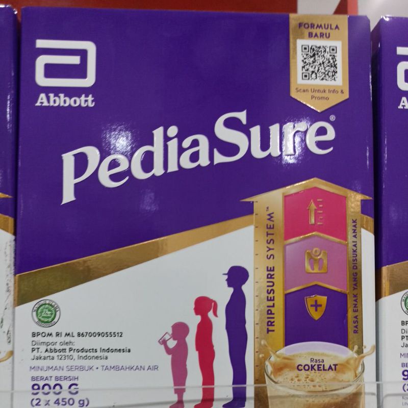 Jual PEDIASURE TRIPLESURE 900GR COKLAT | Shopee Indonesia