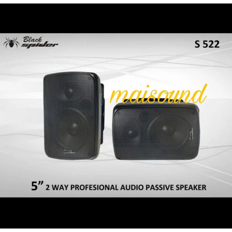 Jual SPEAKER PASIF BLACK SPIDER S522 SEPASANG BLACKSPIDER S 522 5 INCH | Shopee Indonesia
