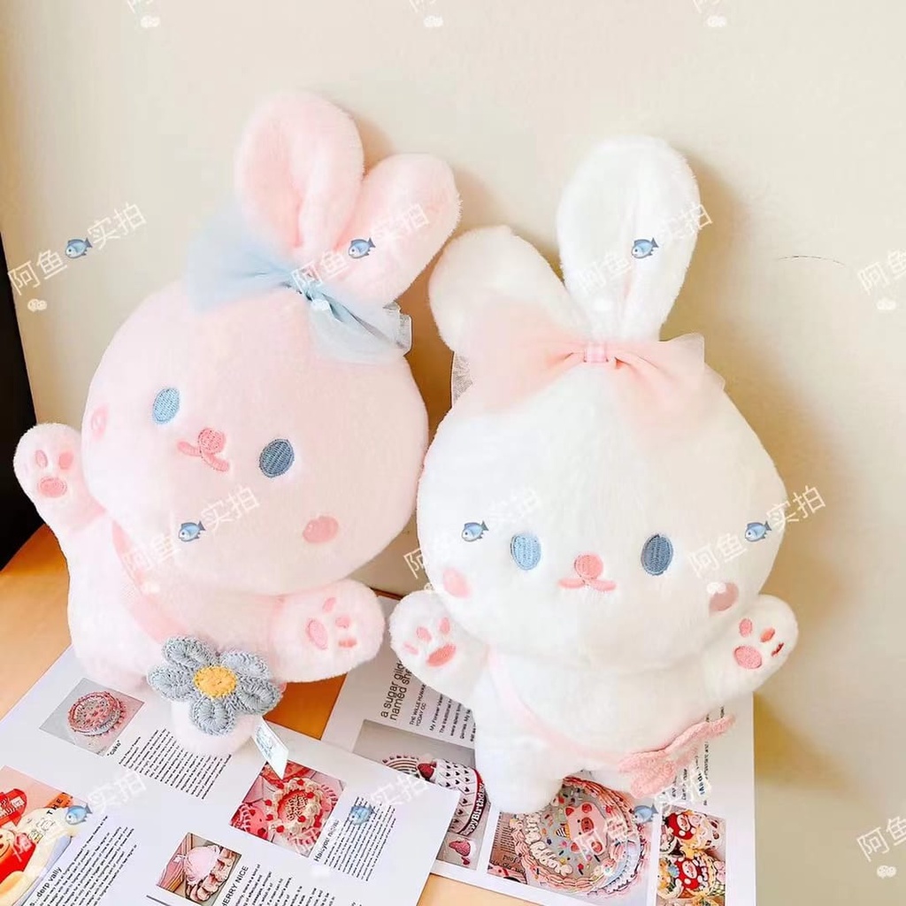 Jual HFN Boneka Bunny Pakai Tas Bunga Bahan Plush | Shopee Indonesia