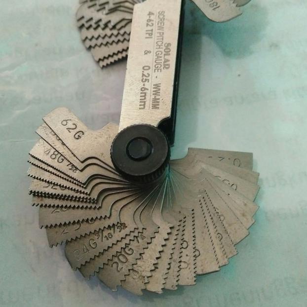 Jual Screw pitch gauge || Mal drat | maldrat || alat ukur ulir | Shopee ...