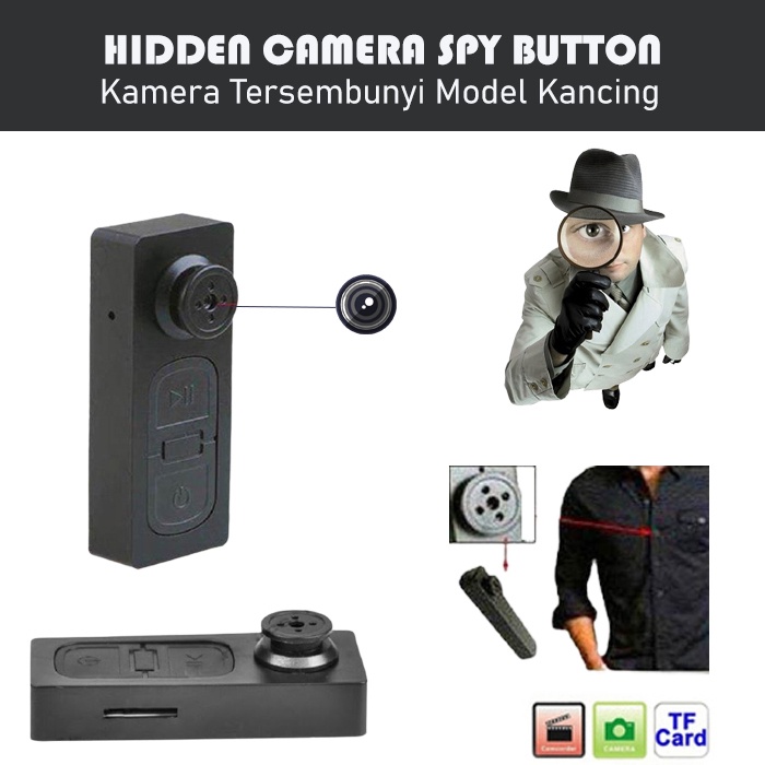 Jual KAMERA KANCING BAJU - SPY CAMERA KANCING - HD | Shopee Indonesia