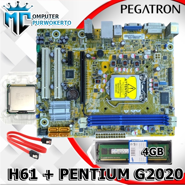 Jual Paket Motherboard H61 Pegatron Dan Processor Pentium G2020 Lga