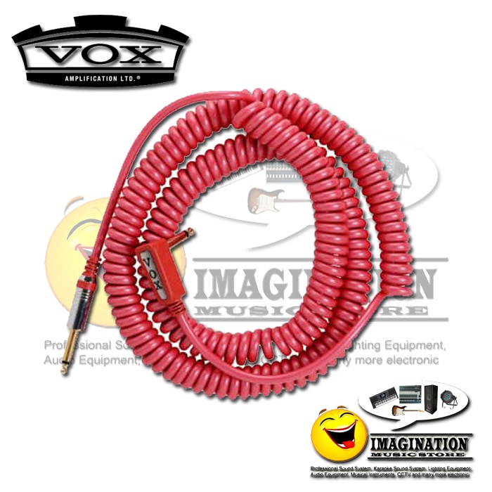 Jual Vox VCC090RD VCC Vintage Straight to Right Angle Coiled Cable - 29 ...
