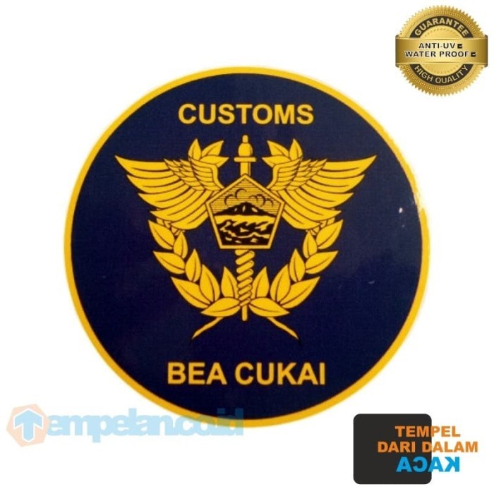 Jual STIKER BEA CUKAI CUSTOMS EXCISE (TEMPEL DALAM KACA) | Shopee Indonesia