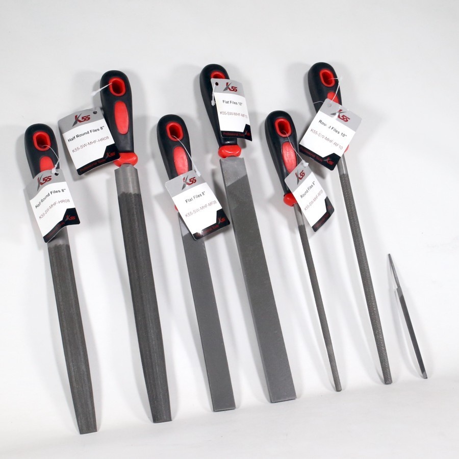 Jual K55 Kikir Besi Satuan Gepeng Setengah Bulat Taper Slim 8-10inch ...