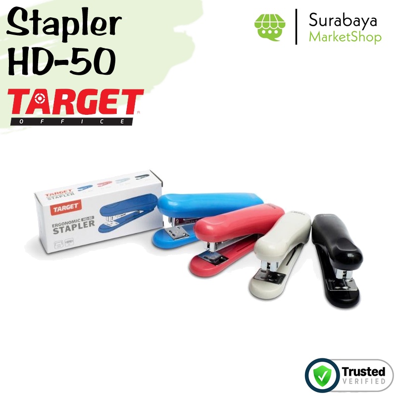 Jual Stapler Target HD-50 Ergonomic 35 Sheets (1pcs) | Shopee Indonesia