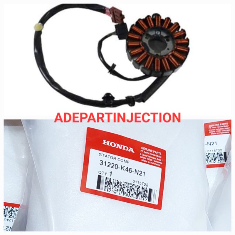 Jual STATOR COMP SPULL SET VARIO 110 LED CKP KAKI 4 ORIGINAL AHM 31220-K46-N21 | Shopee Indonesia