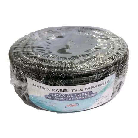 Jual Kabel Matrix RG6 PArabola 20 M Coaxial 20 meter | Kabel Antena | Shopee Indonesia