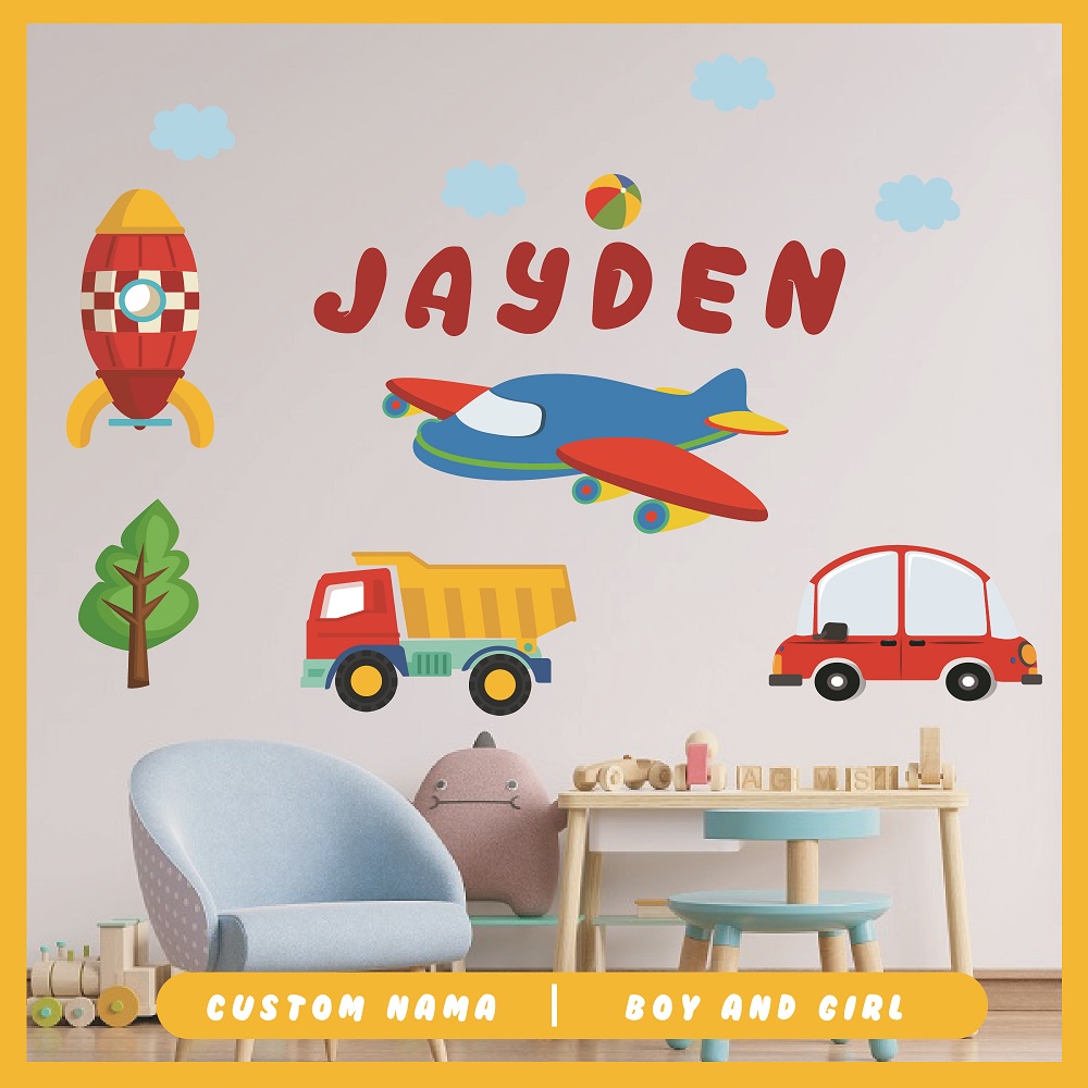 Jual #56 Free Sticker Kamar Anak Cowok dan Cewek CUSTOM Mudah dan Cepat ...