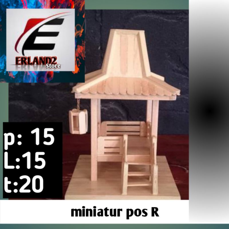Jual miniatur pos ronda | Shopee Indonesia
